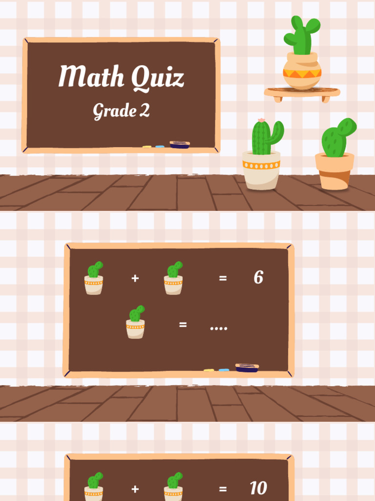 Grade 2 Math Quiz Questions | PDF