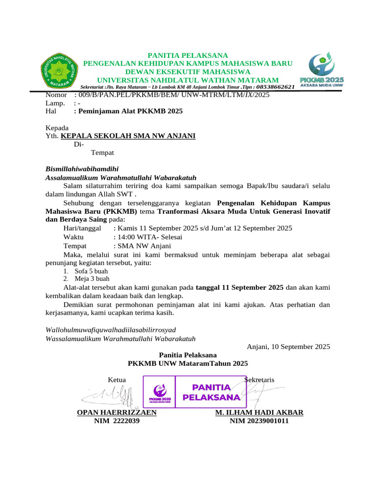 PEMINJAMAN_ALAT[1] | PDF