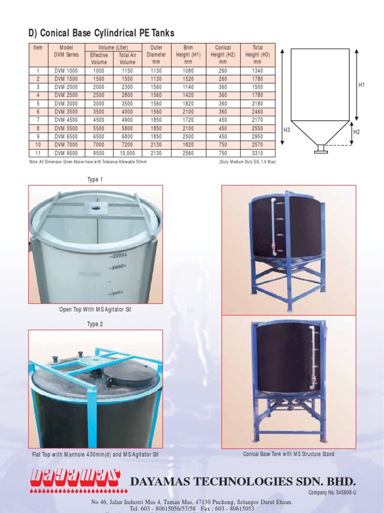Dayamas Rotational Molded PE Tank Brochures-09 | PDF | Dam | Building ...