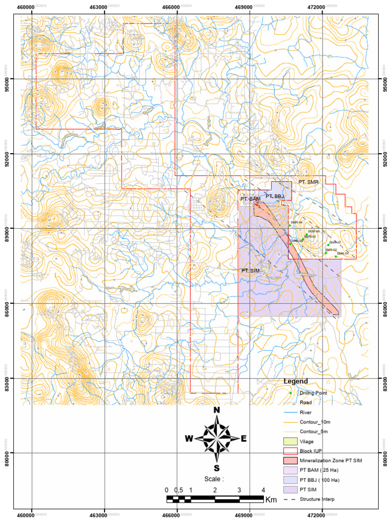 Mineralization Zones and Drilling Points | PDF