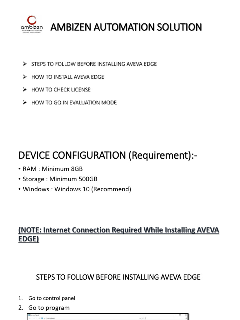 Install and Configure AVEVA Edge Guide | PDF