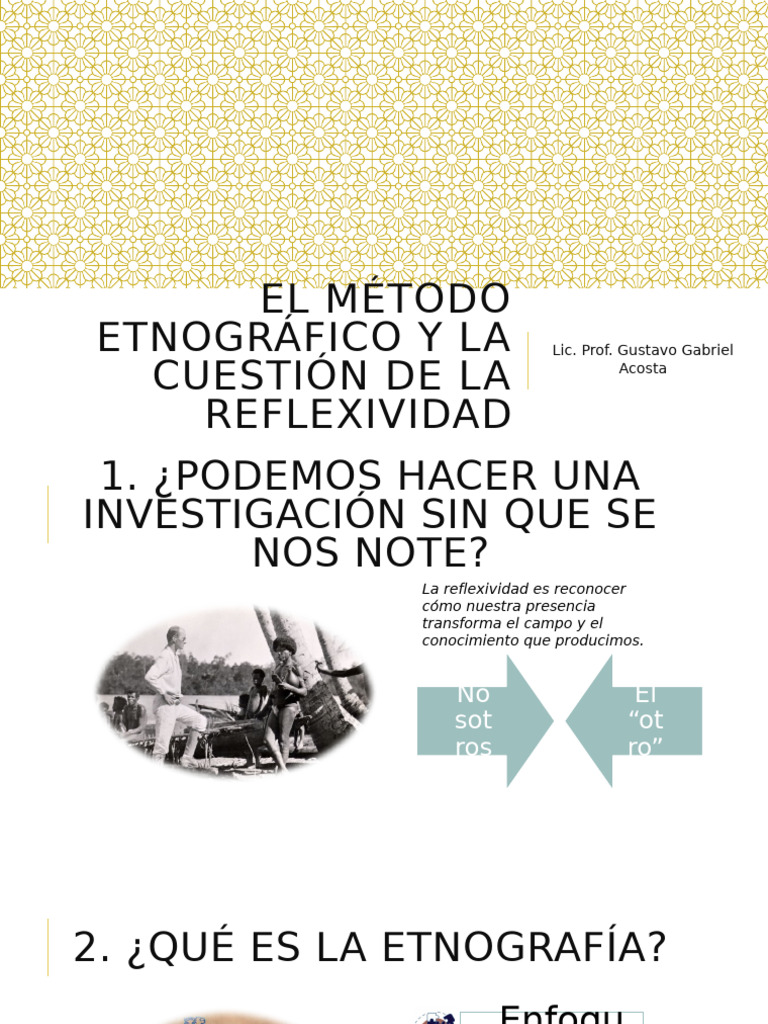 Clase 1-La Etnografía y La Cuestión de La Reflexividad | PDF ...