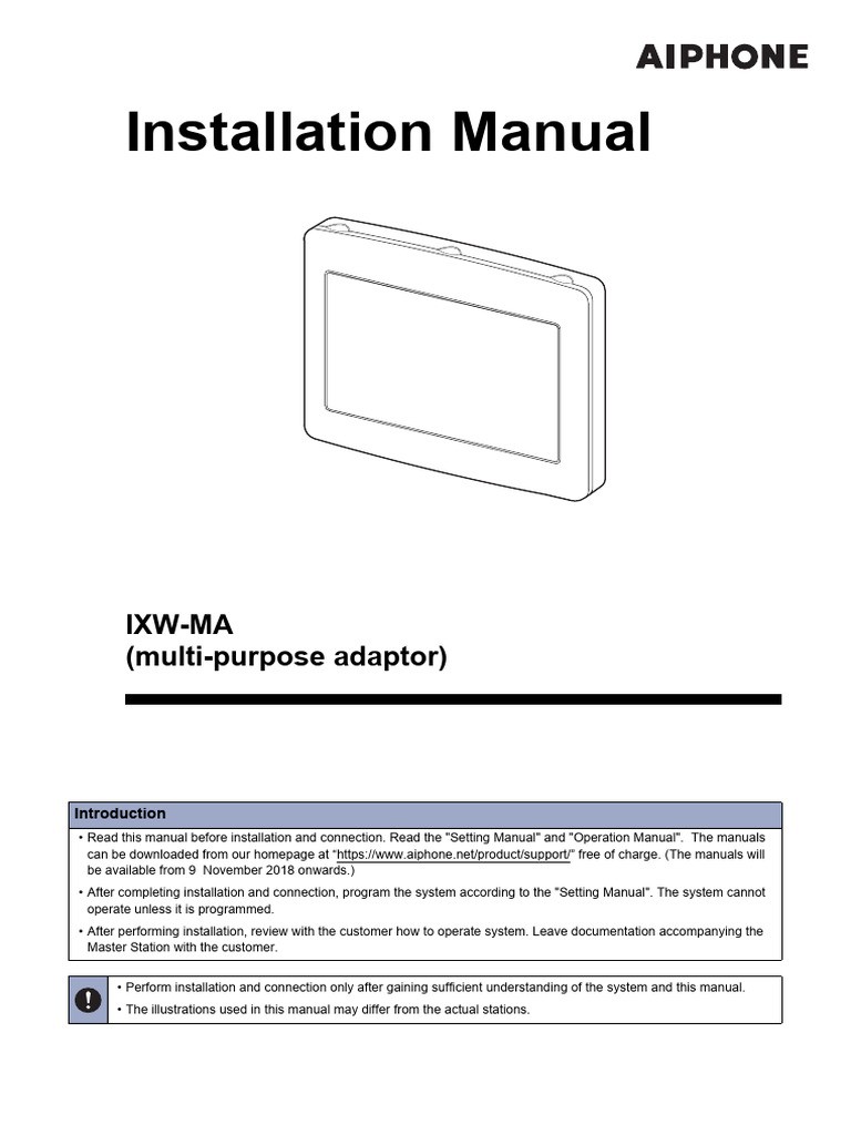 IXW-MA Installation Guide | PDF | Electrical Connector | Relay
