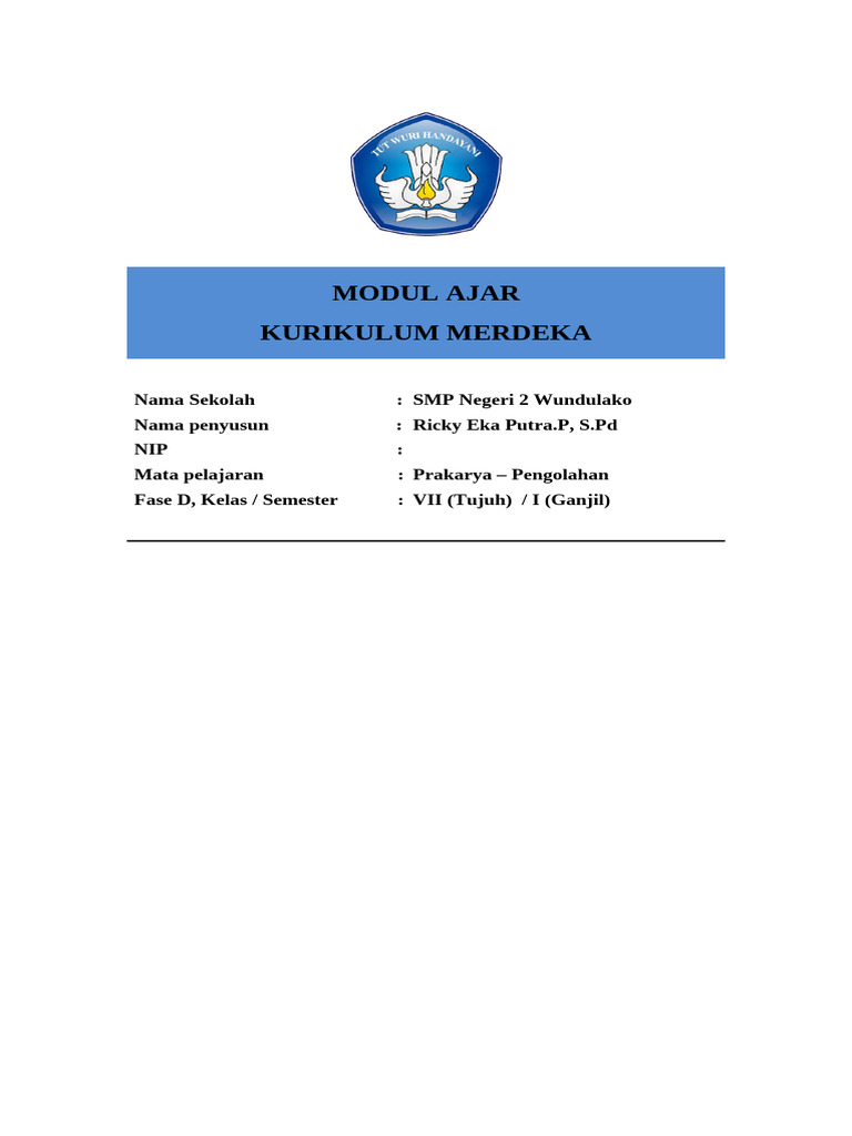 Modul Ajar PMM 2024 | PDF