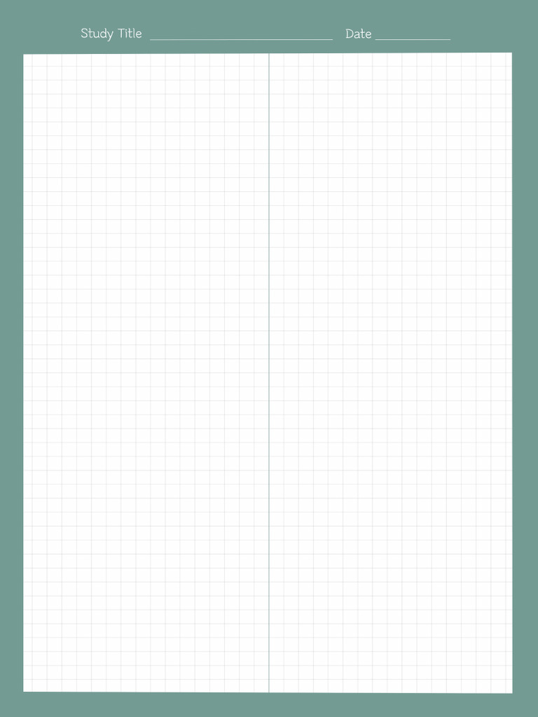 Study Grid Note 02 Green | PDF