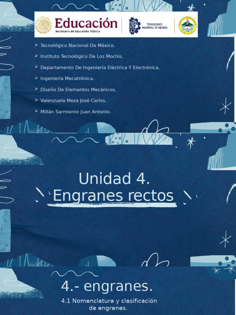 U 4. Engranes. | PDF | Eje | Acero
