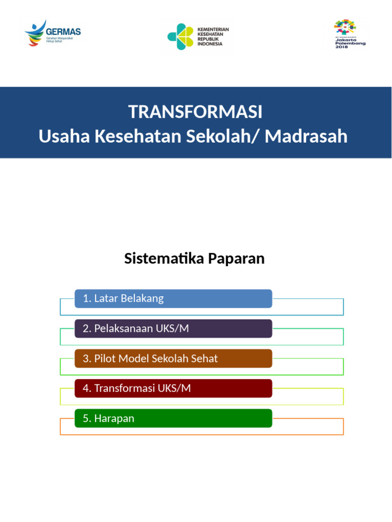 (Kesga) Kebijakan Model Sekolah Sehat | PDF