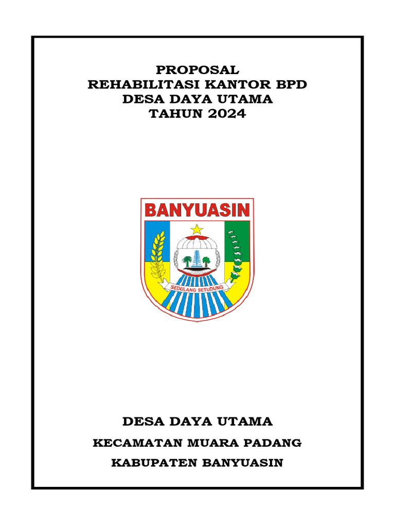 Proposal Rehap Kantor Bpd New | PDF