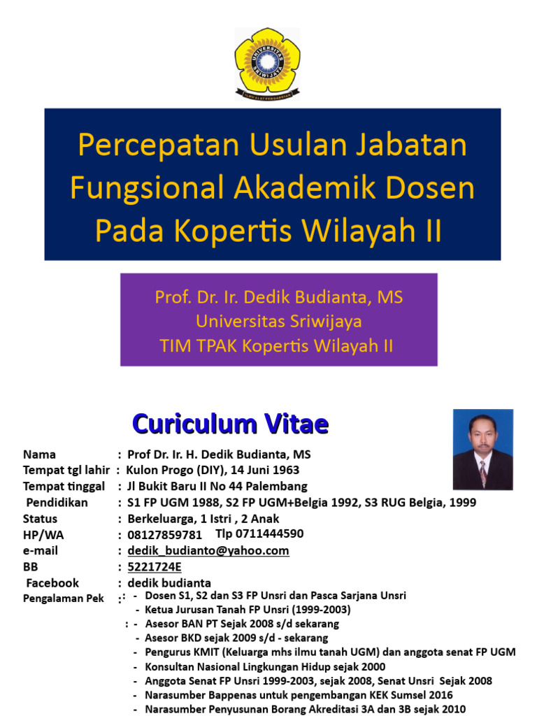 359108165 Percepatan Usulan Jabatan Fungsional Akademik Dosen Pada Kopertis | PDF