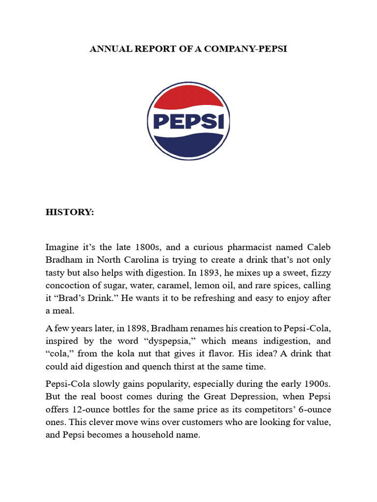 PepsiCo 2024 Annual Report Summary | PDF | Pepsi | Equity (Finance)