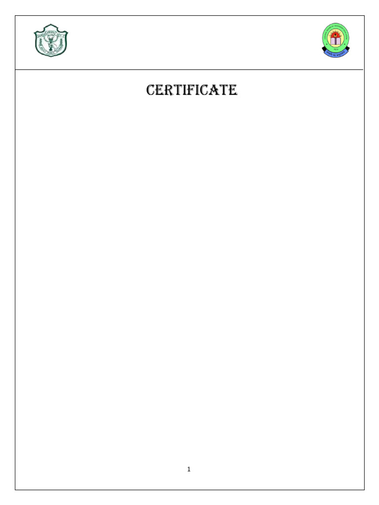 Certificate | PDF