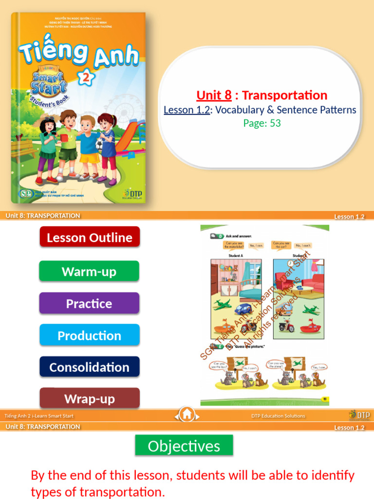 Unit 8 Transportation - Lesson 1.2 - Page 53 | PDF | Learning | Linguistics