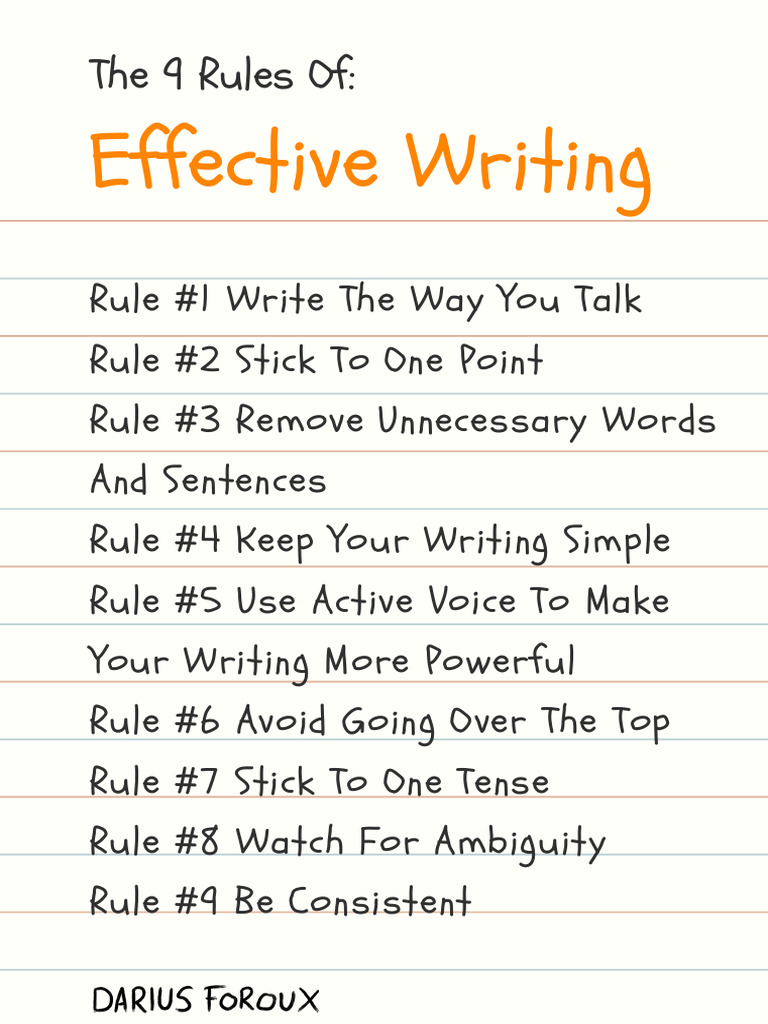 Effective Writing Guidelines | PDF