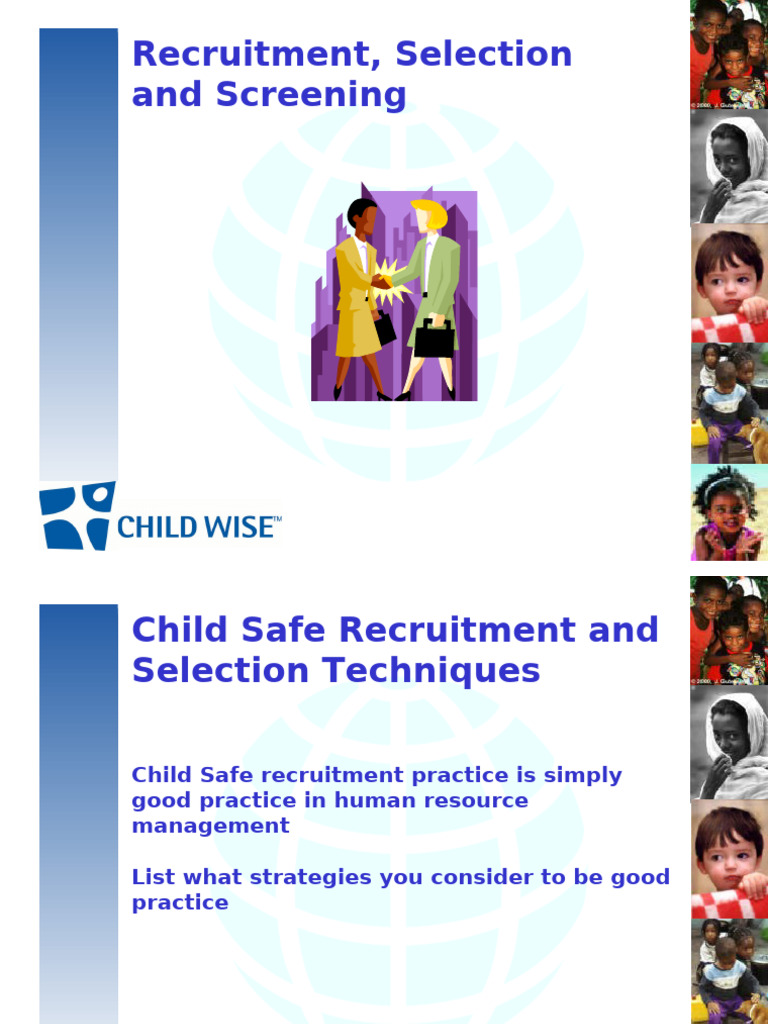 Child Protection Recruitment Selection and Screening of Staff | PDF ...