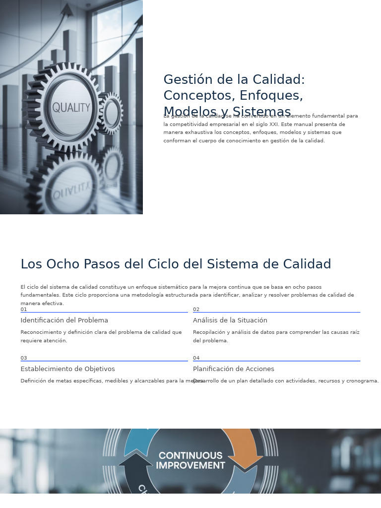 4 Describir Los Ocho Pasos Del Ciclo Del Sistema de Calidad | PDF ...