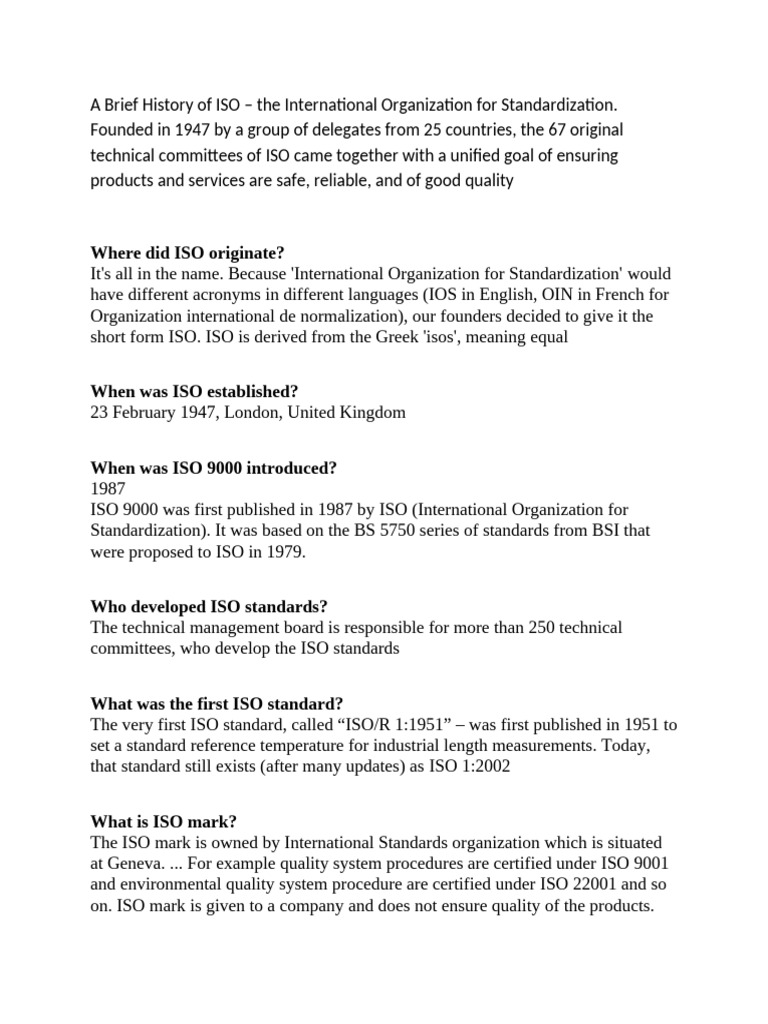 ISO Knowledge | PDF | Quality Management System | International ...