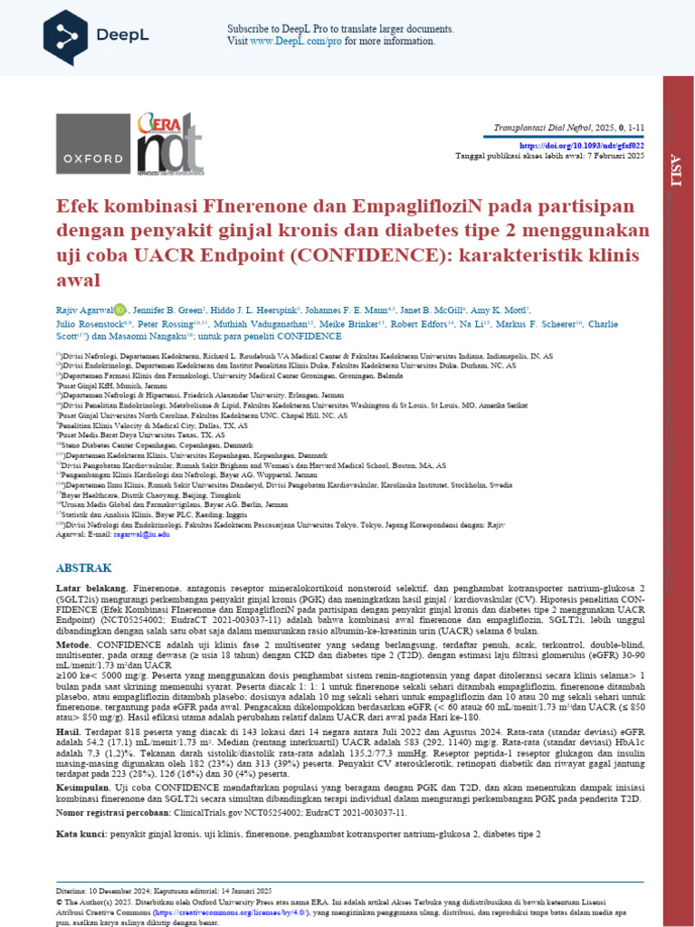 13. COmbinatioN Effect of FInerenone and EmpaglifloziN in Participants ...