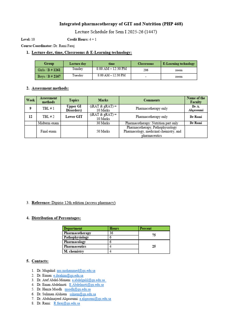 1447 S1 - Schedule Integrated GIT | PDF | Crohn's Disease | Hepatitis