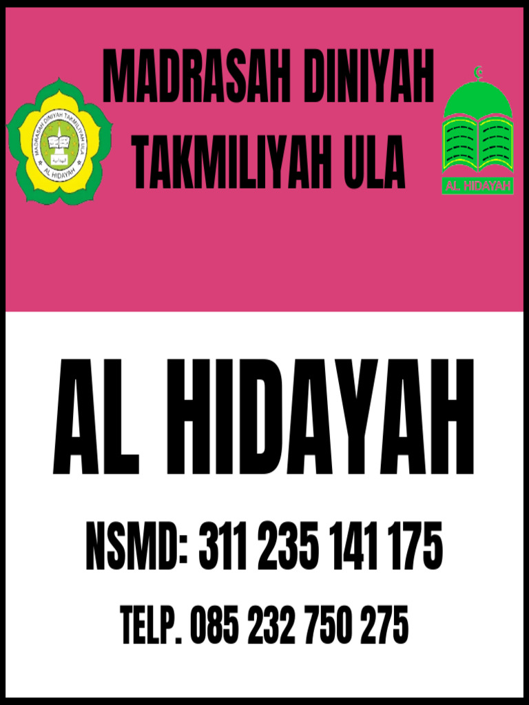 Madrasah Diniyah Takmiliyah Ula. 20250916 151331 0000 | PDF