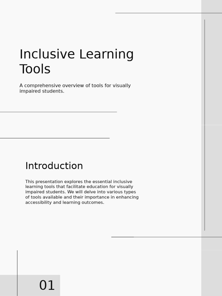 Inclusive Tools for Visually Impaired Students | PDF | Visual ...