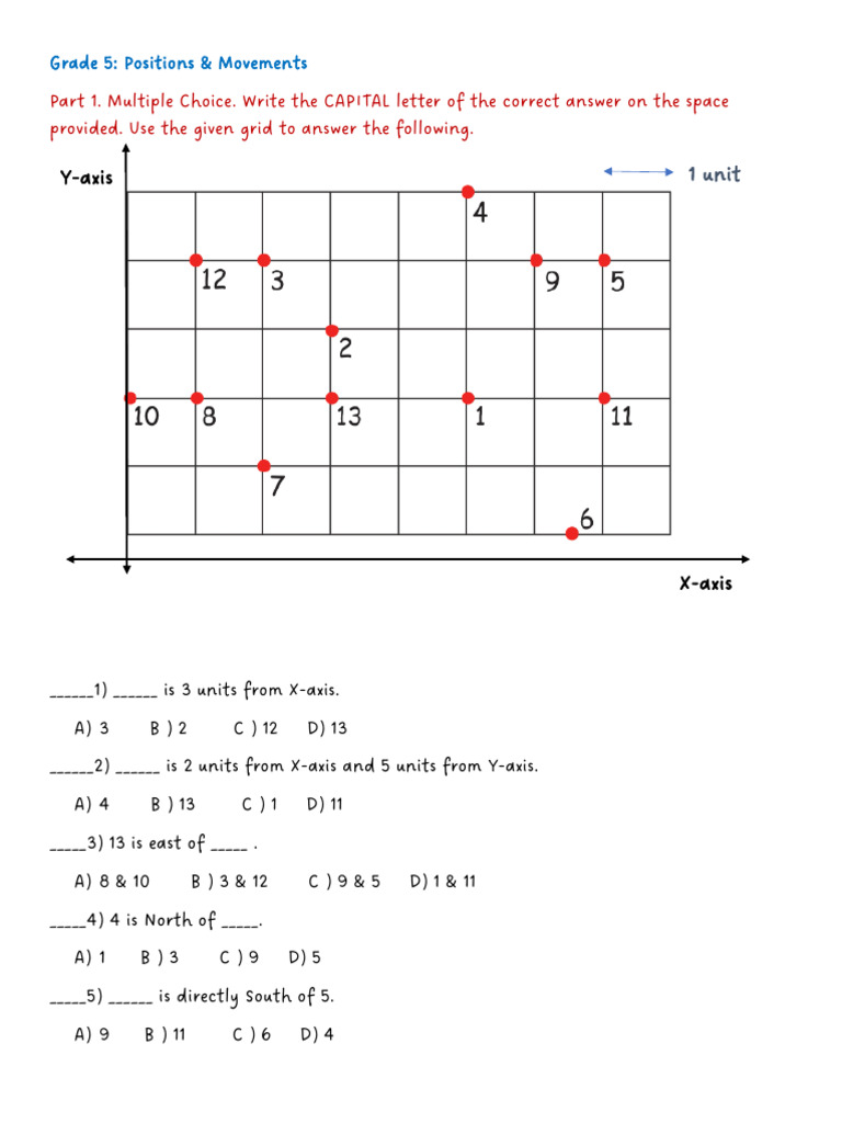 Grade 5 - Positions & Movements | PDF