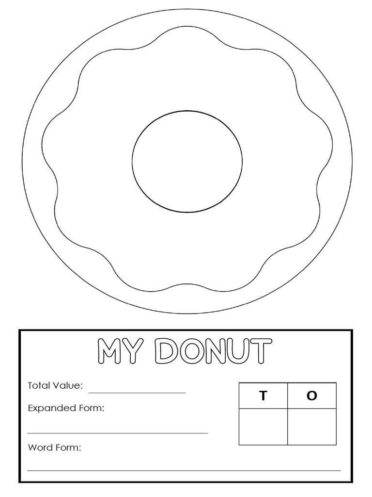 My Donut: Total Value: Expanded Form | PDF