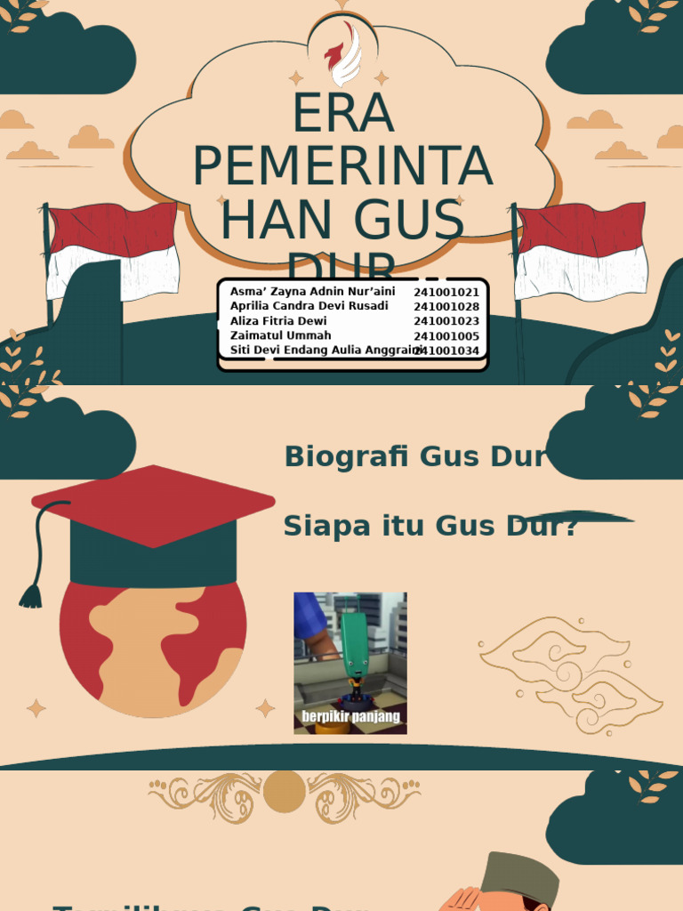 PPT Pendidikan Pancasila Masa Pemerintahan Gus Dur[1][1] [Autosaved] | PDF