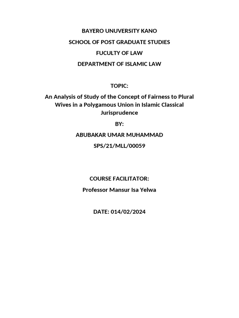 Fairness | PDF | God In Islam | Muhammad