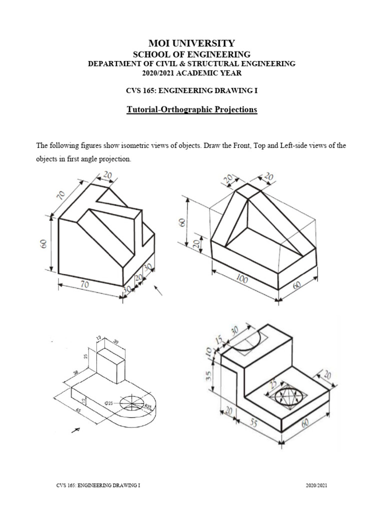 Tutorial Orthographic 2020-2021 | PDF