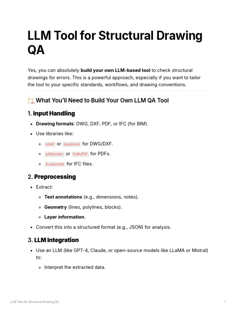 Build LLM Tool for Structural QA | PDF | Computer Programming ...