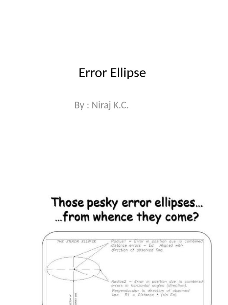 Understanding Error Ellipses in 2D | PDF | Ellipse | Coordinate System