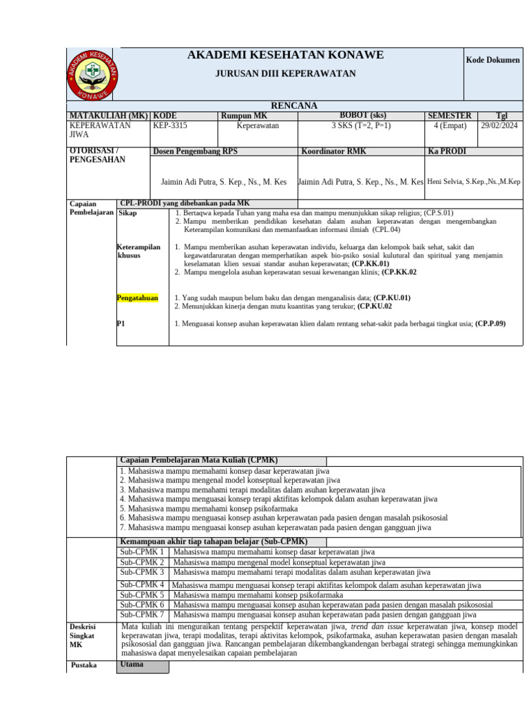 Rps Kep.jiwa 2024 | PDF