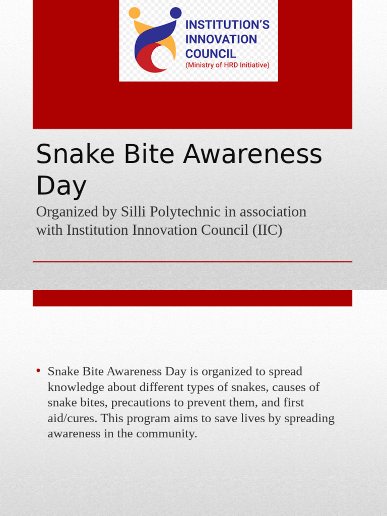 Snake Bite Awareness and Prevention Guide | PDF | Snake | Venomous Snakes