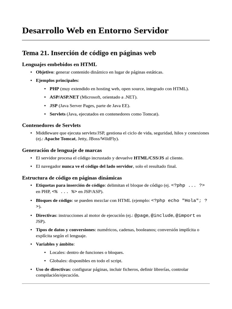 Desarrollo Web en Entorno Servidor | PDF | Php | Jabón