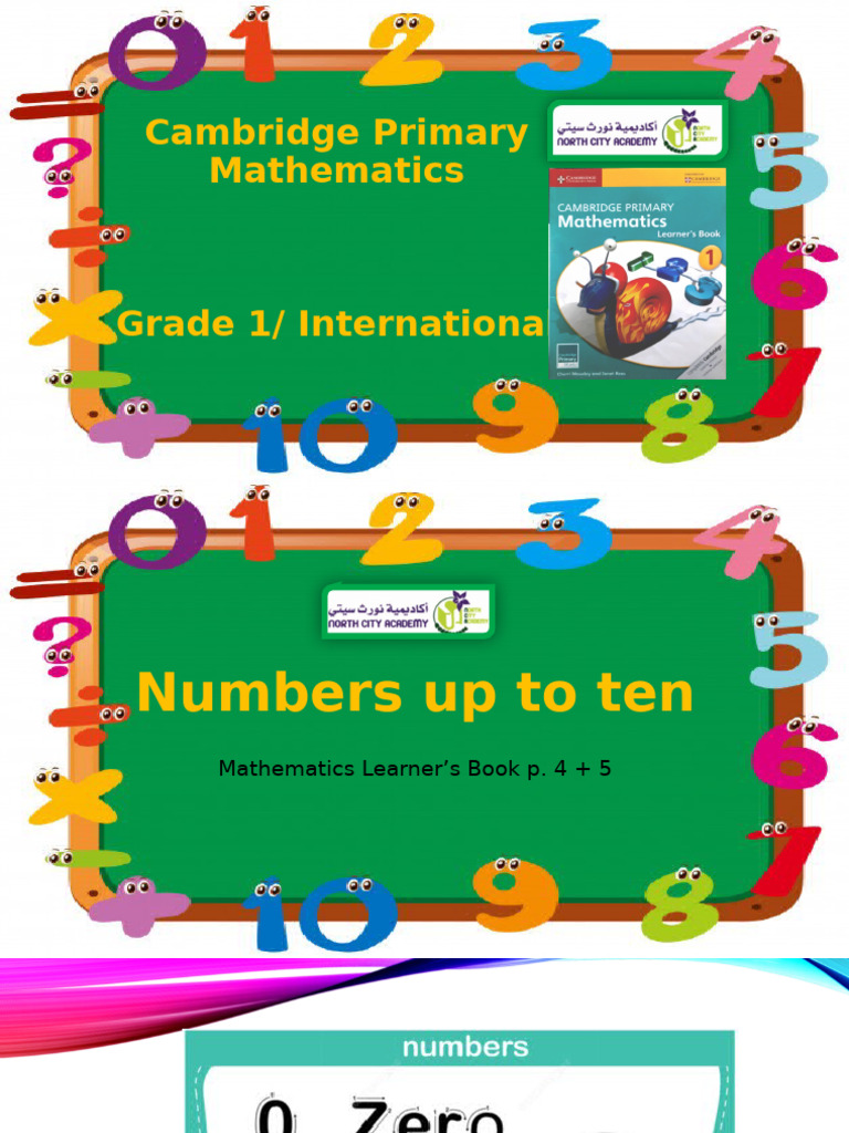 Math Lesson 1 Numbers Up To 10..... Done | PDF