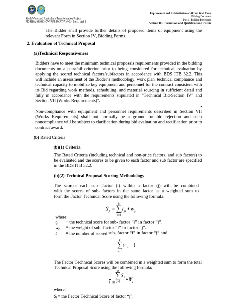 Rated Criteria Formula | PDF