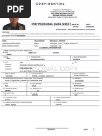 PNP Physical Fitness Test Form 2025 | PDF