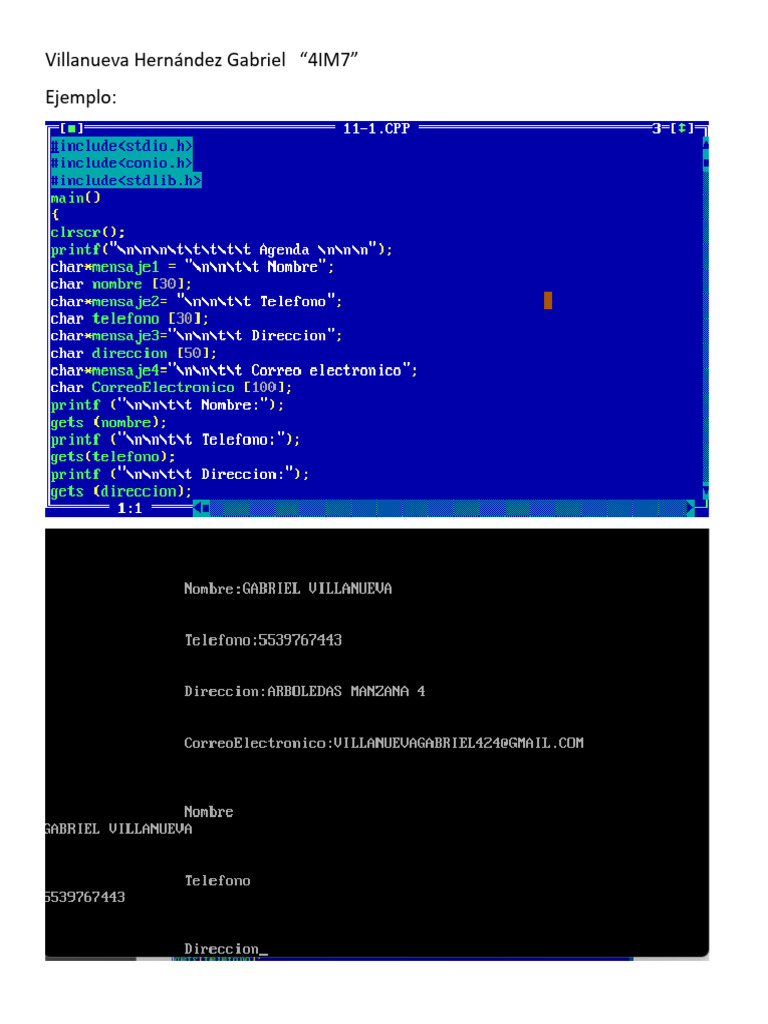 Practica 11. Cadenas de Caracteres en Lenguaje C | PDF