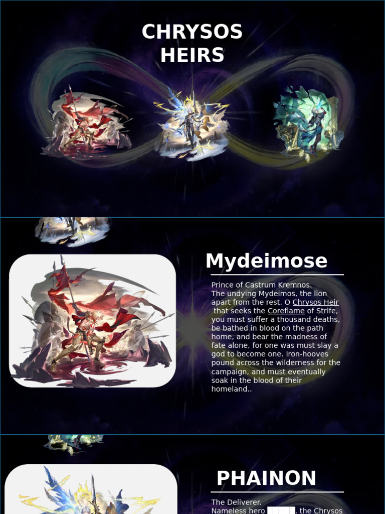 Chrysos Heirs | PDF