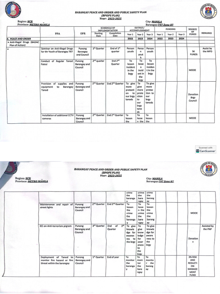 Bpops Plan 2023-2025 | PDF
