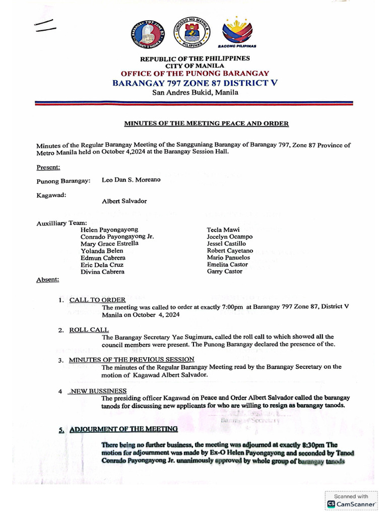 Badac Minutes 2024 | PDF