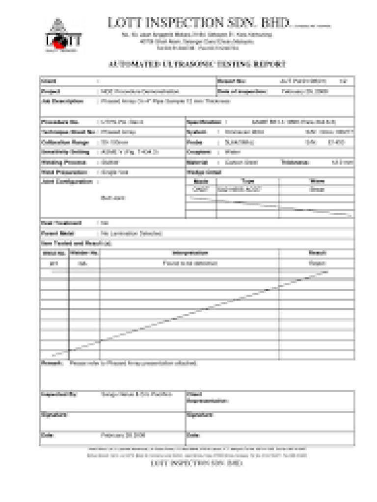 UT Report Format | PDF
