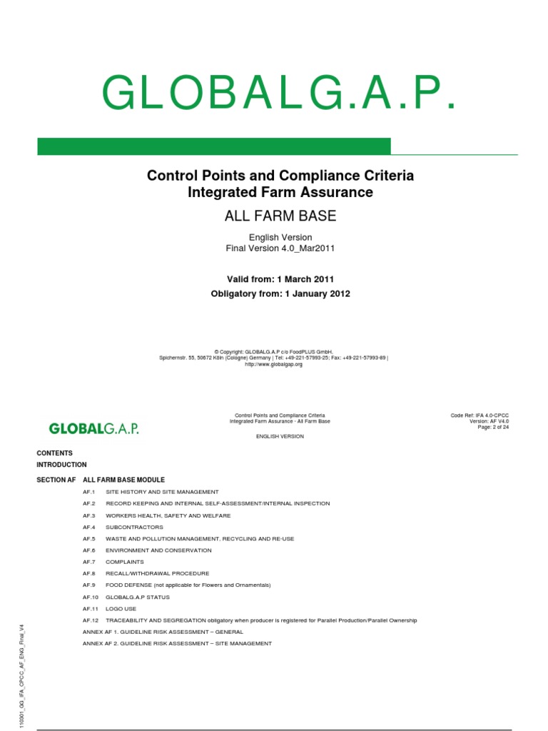 Control Points and Compliance Criteria | PDF | Risk | Personal ...