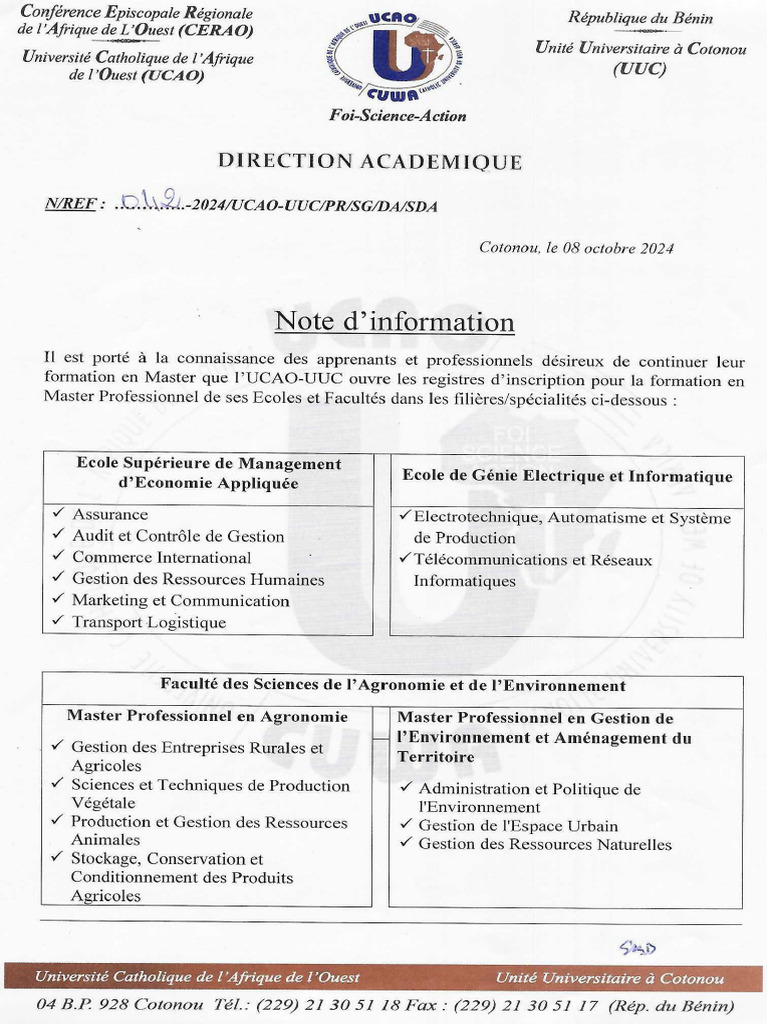 Note D'information | PDF