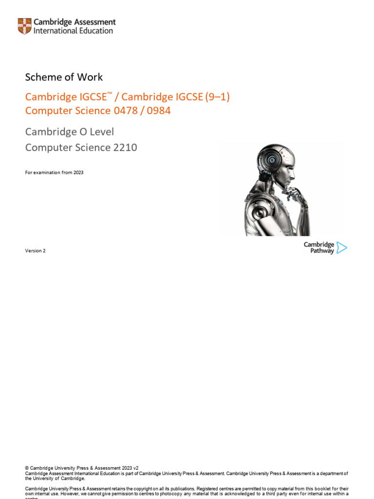 Cambridge IGCSE Computer Science Scheme | PDF | Data Compression | Ip ...