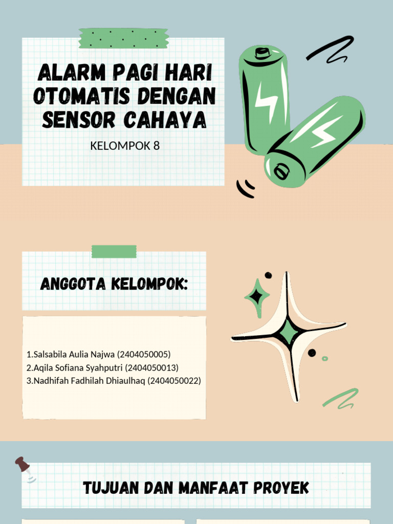 Ppt Kelompok 8_alarm Pagi Hari Otomatis Dengan Sensor Cahaya.pdf | PDF
