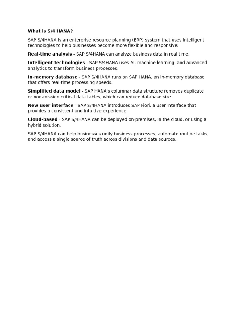 SAP ABAP (1E) - Introduction | PDF