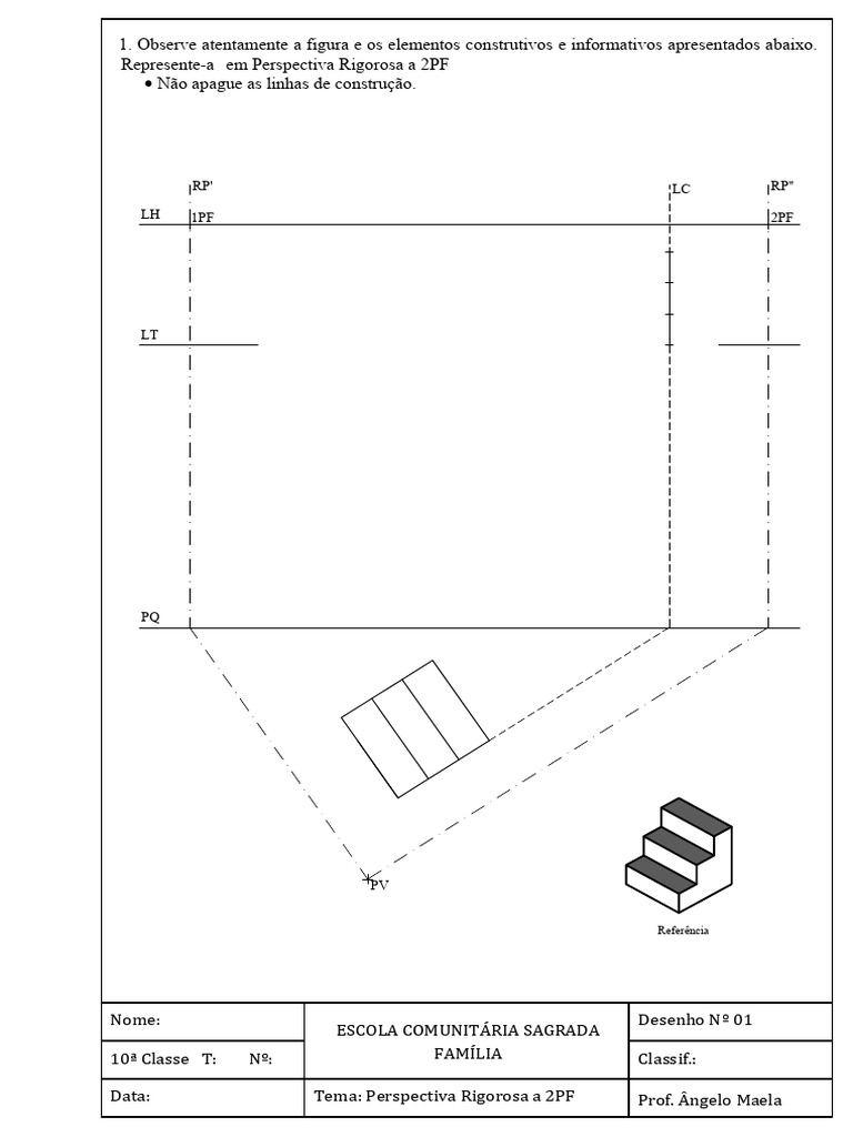 Perspectiva Rigorosa a 2 Pontos de Fuga | PDF