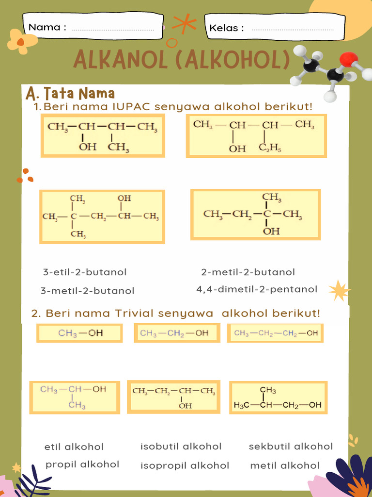 Panduan Lengkap Alkanol dan Jenisnya | PDF