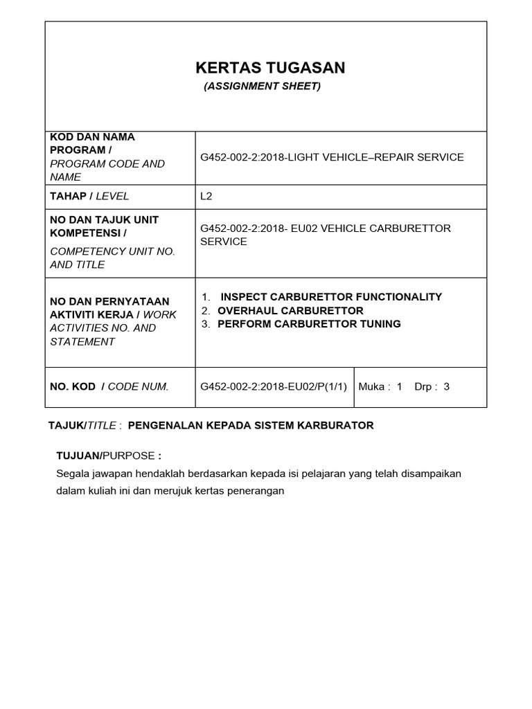 Kertas Tugasan | PDF